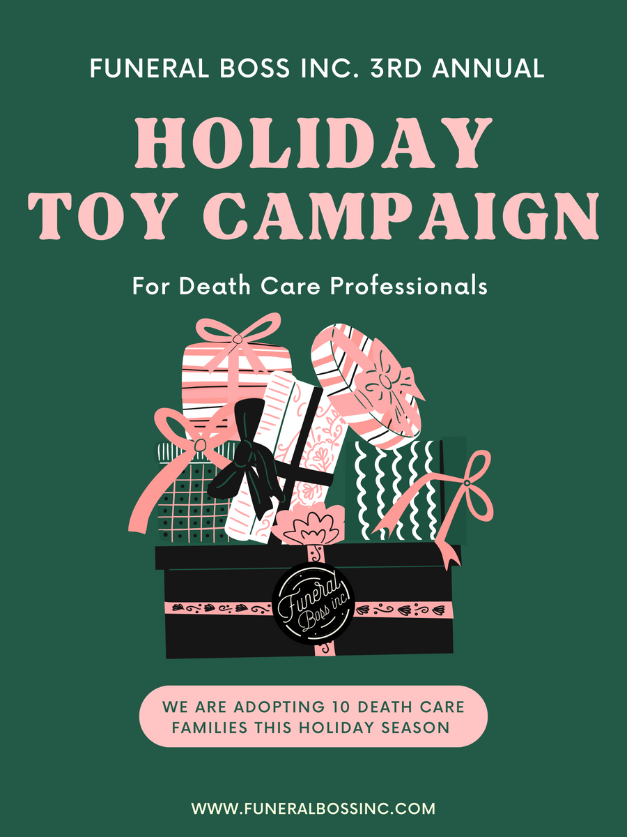 Funeral Boss Inc.’s 3rd Annual Holiday Toy Campaign